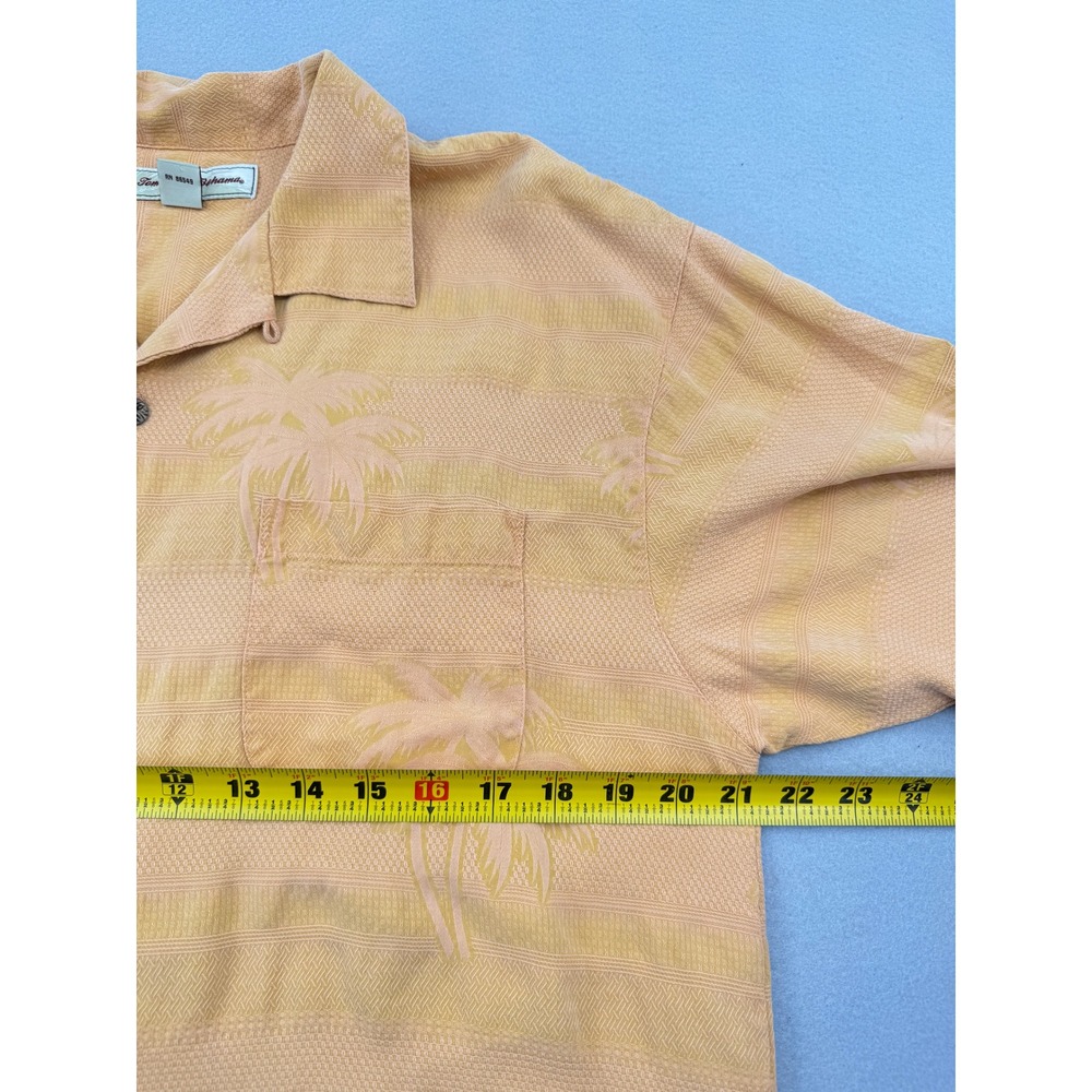 Tommy Bahama | Shirts | Tommy Bahama 0 Silk Mens M Orange Palm Tree ...